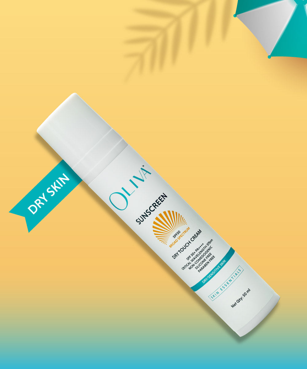 Oliva® Dry Touch Cream Sunscreen SPF 50+ For Dry / Sensitive Skin